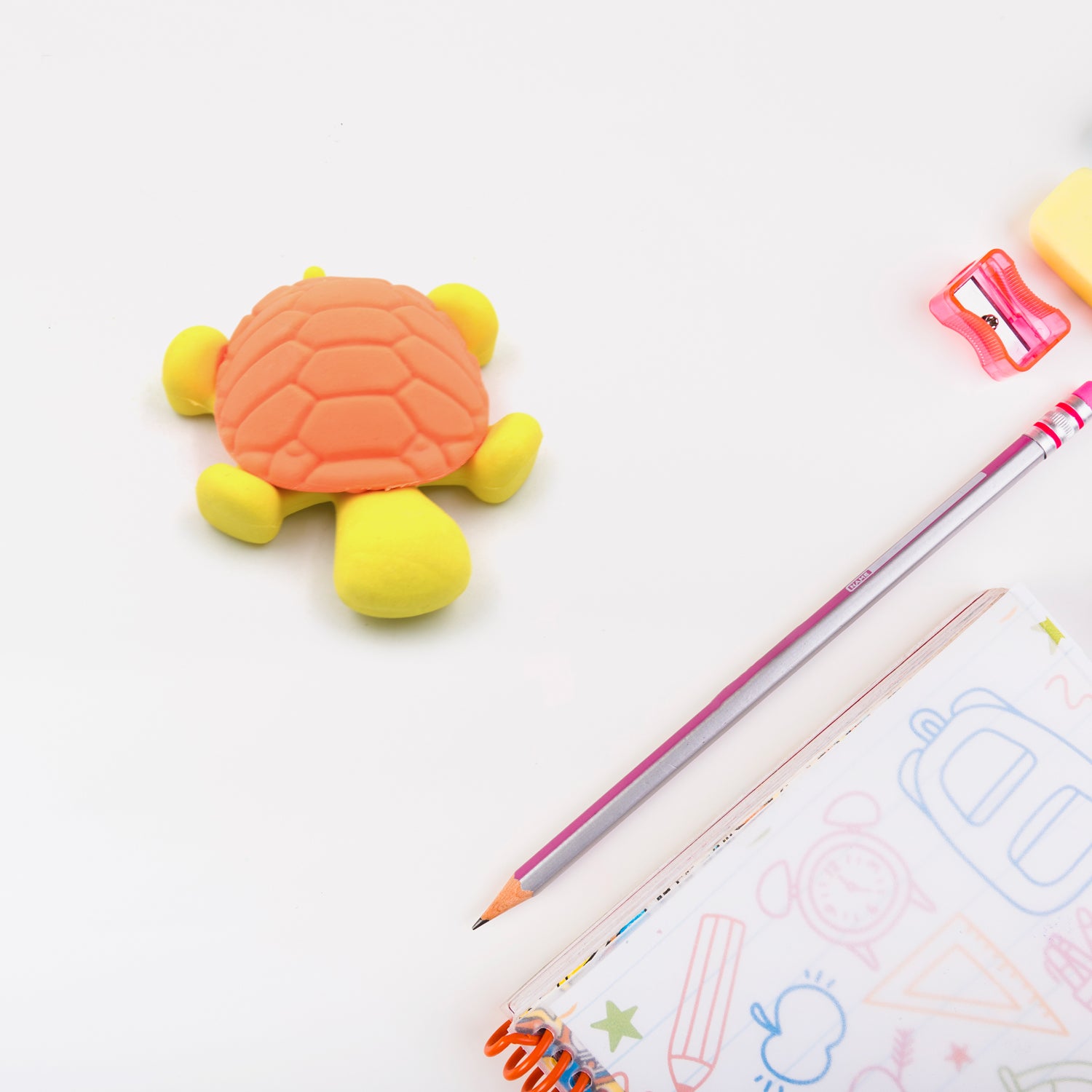 4114 Rubber Animal Erasers Tortoise Eraser Students Kids Cartoon ...